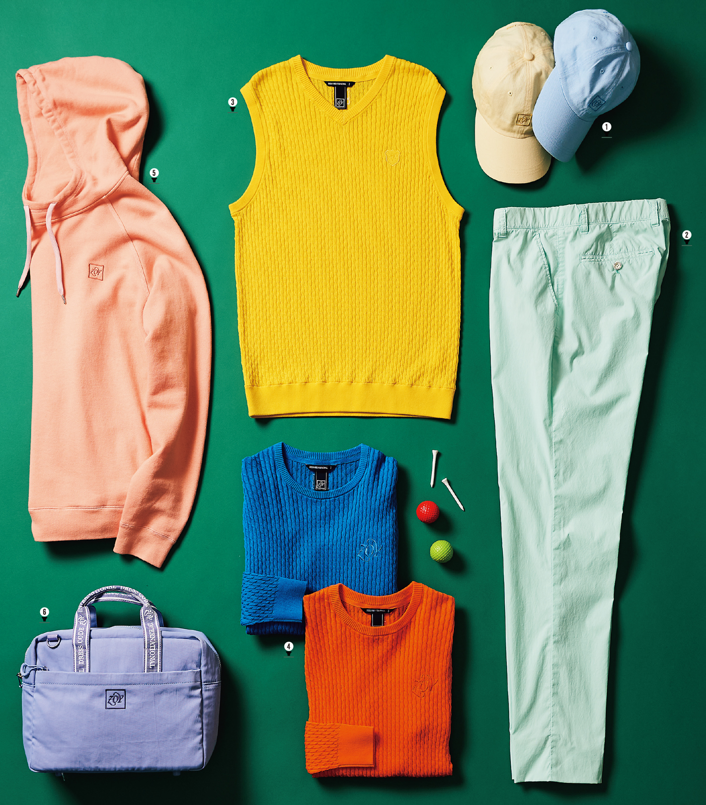 ターフで映える、カラフルで上品なZOYの最新ゴルフコレクション | GOETHE