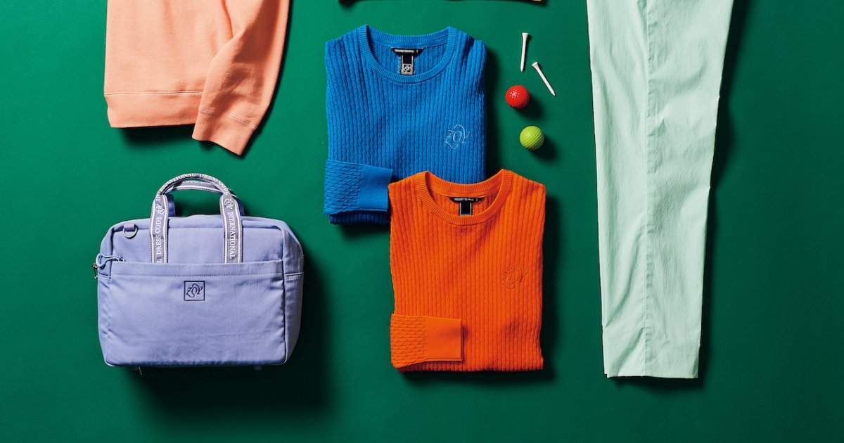 ターフで映える、カラフルで上品なZOYの最新ゴルフコレクション | GOETHE