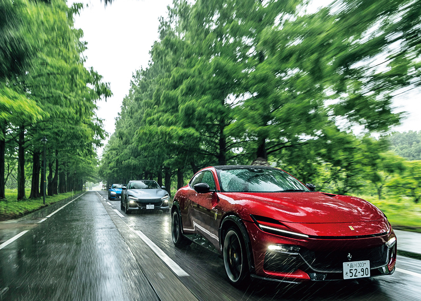 フェラーリ初の4ドア4シーター「プロサングエ」で、京都～金沢～松本440kmを激走 | GOETHE